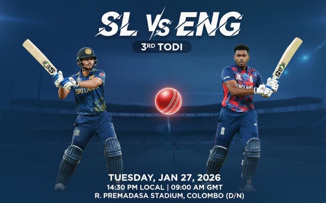 Sri Lanka vs England 3rd ODI Dream11 Prediction 2026 | Fantasy Team ...